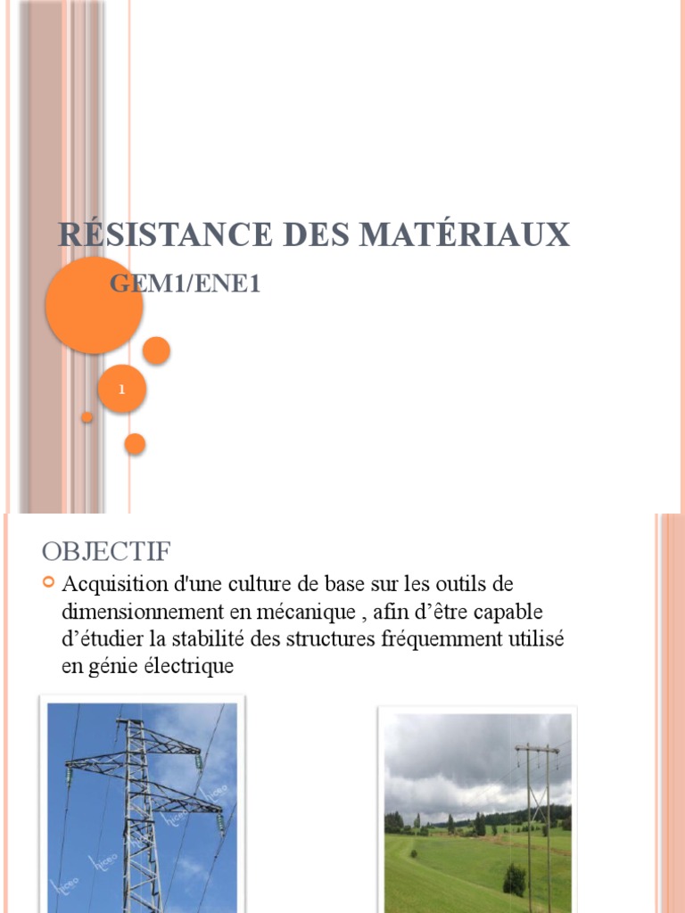 Cours RDM | PDF | Élasticité (Physique) | Résistance des matériaux