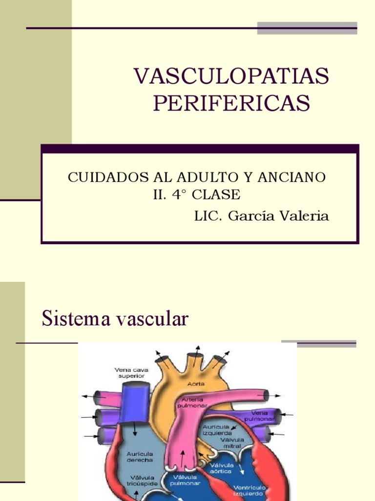Vasculopatias Perifericas | PDF | Isquemia | Sistema circulatorio