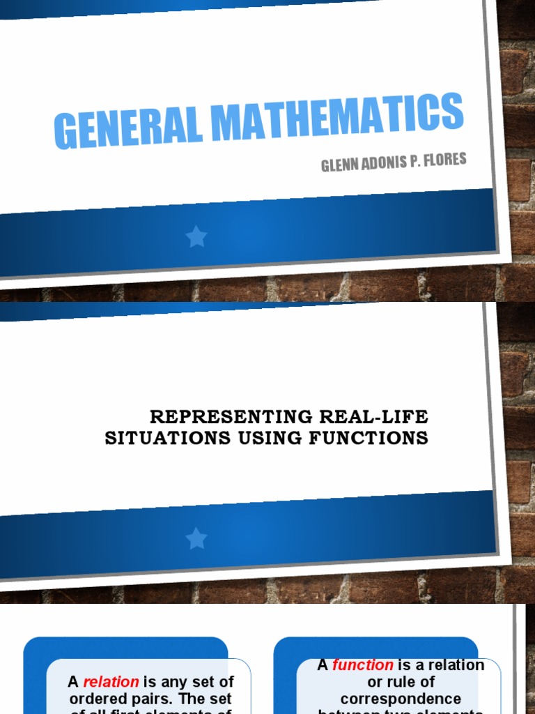 General Mathematics | PDF | Function (Mathematics) | Mathematical Relations General Mathematics | PDF | Function (Mathematics) | Mathematical Relations