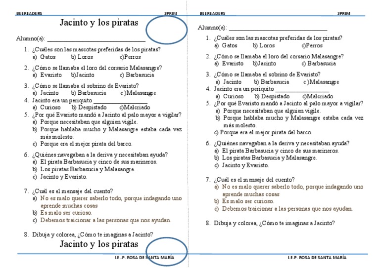 Jacinto y Los Piratas | PDF