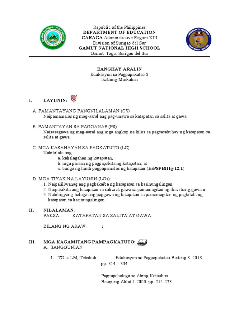 Katapatan Sa Salita at Gawa | PDF