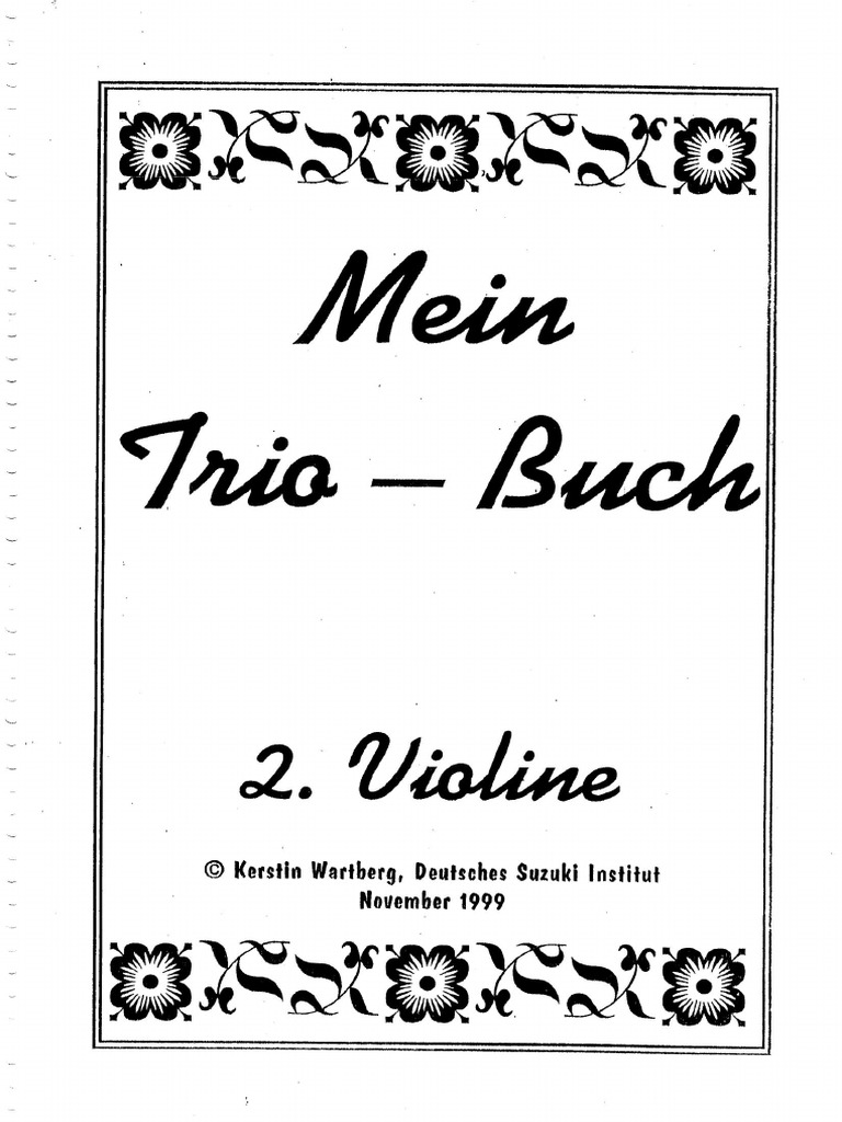 My Trio Book - Violin 2 | PDF
