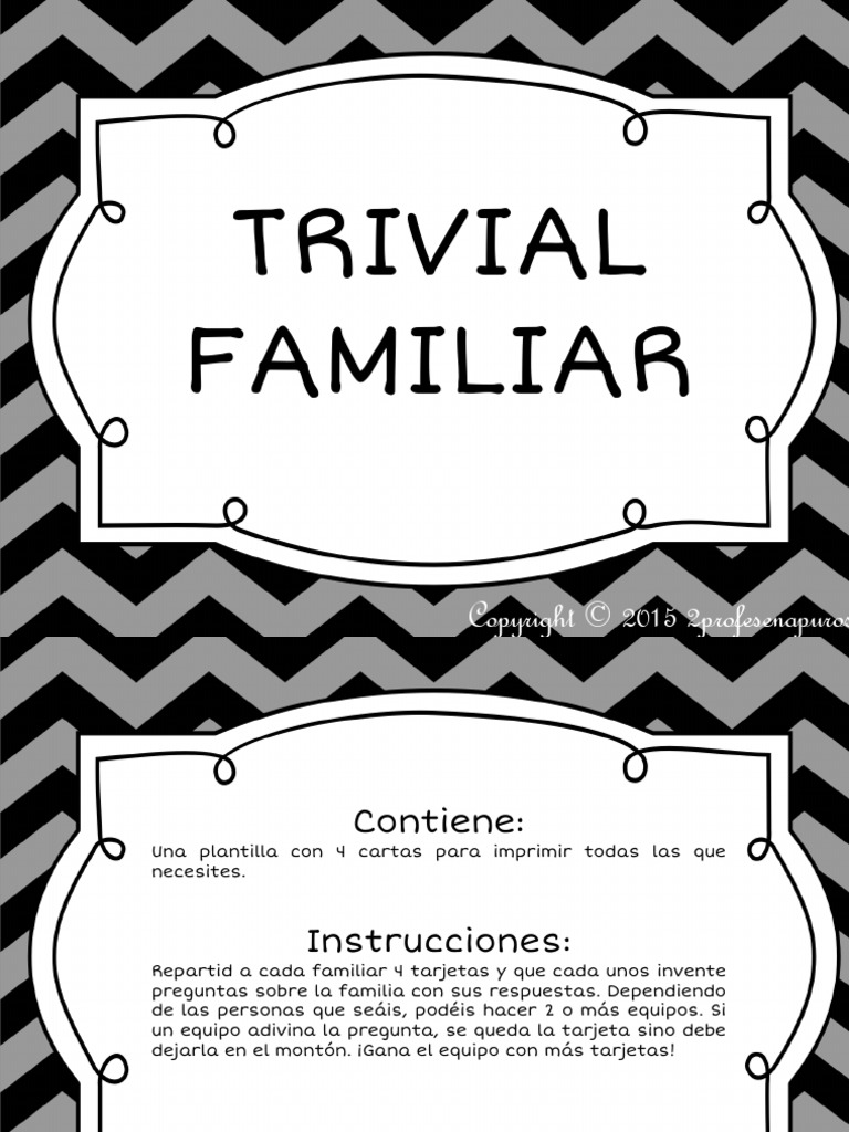 Trivial Familiar Profesenapuros | PDF