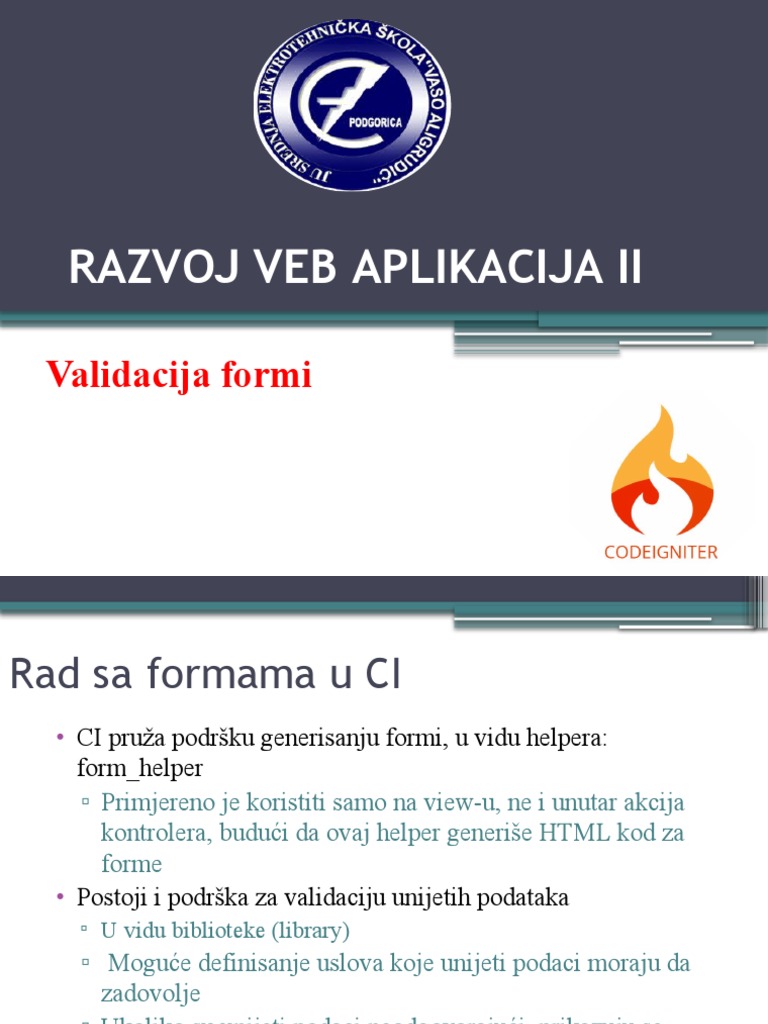 Validacija Formi | PDF