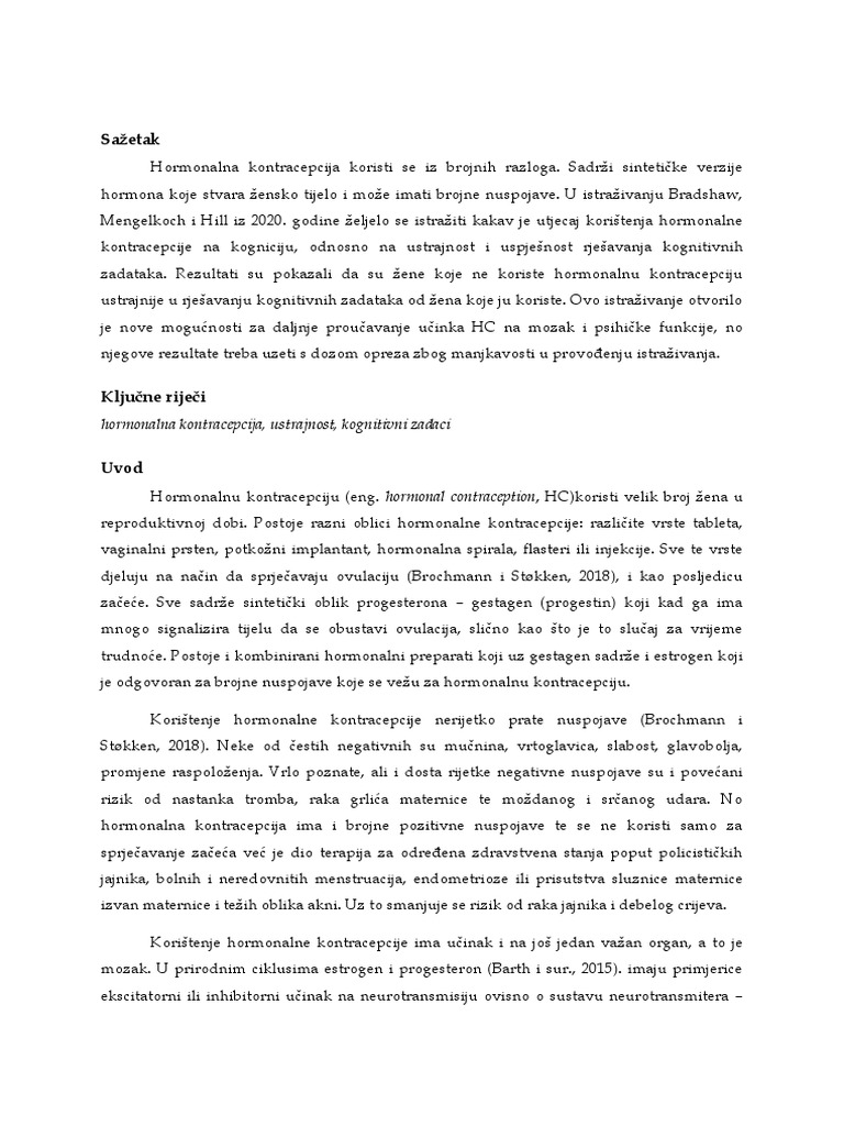 Hormoni I Ponašanje | PDF