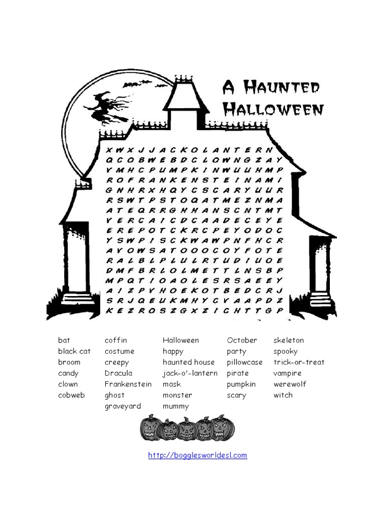 Halloween Wordsearch | PDF