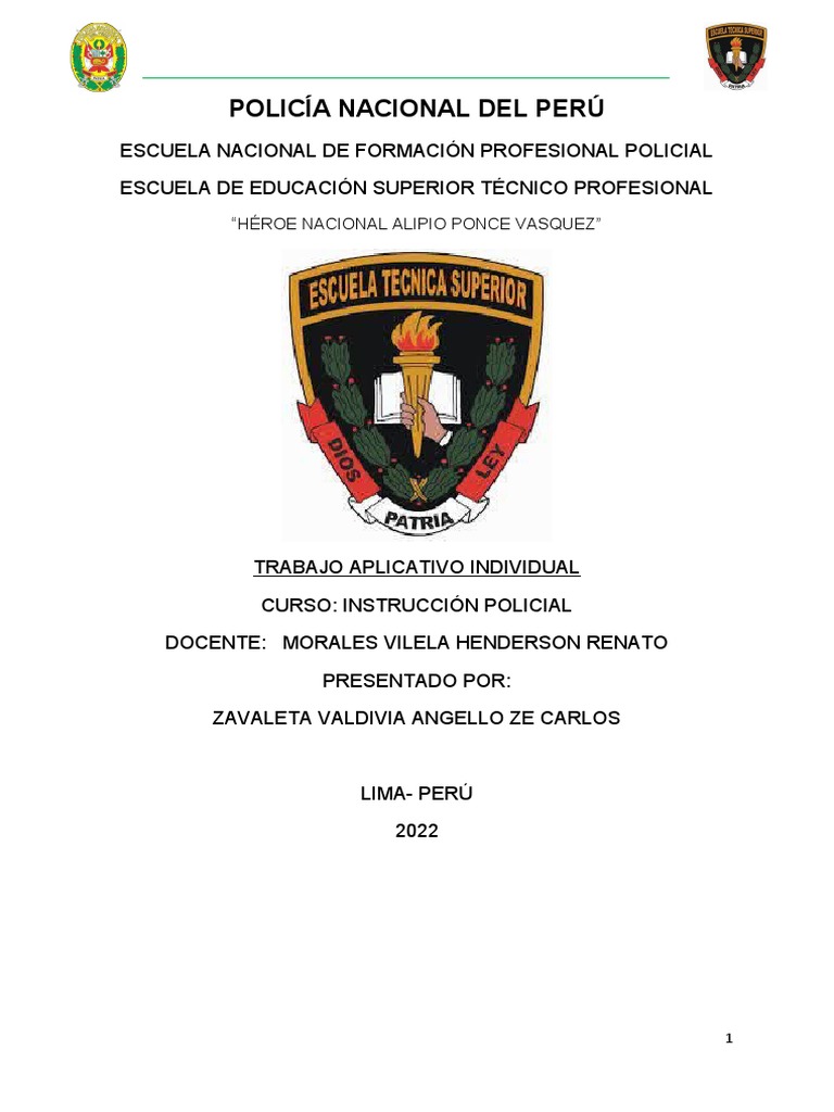 Escudo y Unidades de la PNP | PDF | Policía | Los símbolos