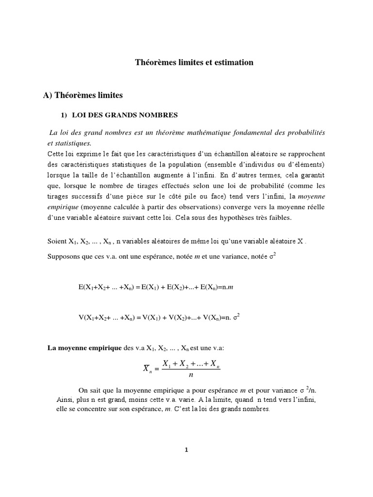 Estimation de la Variance Empirique | PDF | Estimateur (statistique ...