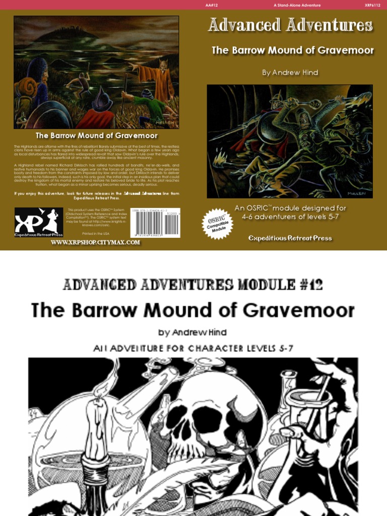 AA#12 The Barrow Mound of Gravemoor (L5-7) - Expeditious Retreat Press ...