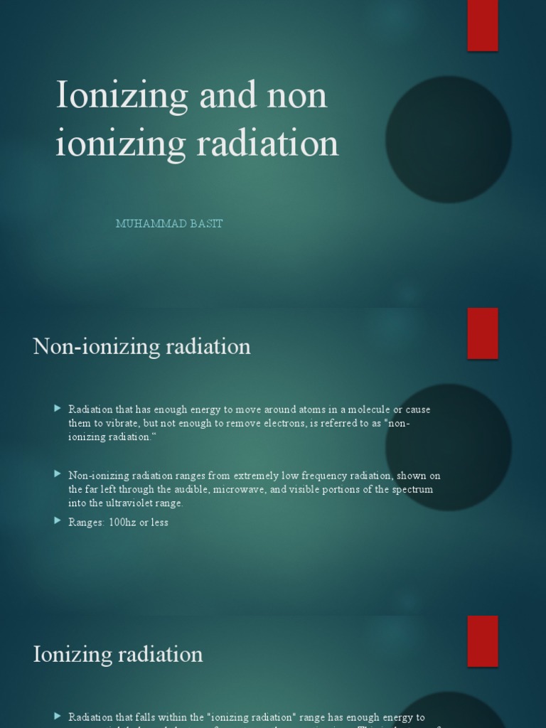 Understanding Ionizing vs Non-Ionizing Radiation | PDF | Ionizing ...