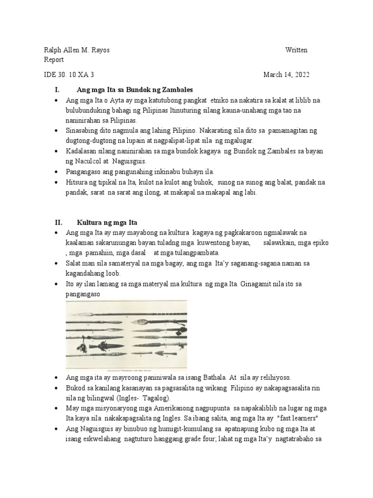 Ide30.10xa3 - Written Report - Rayos | PDF