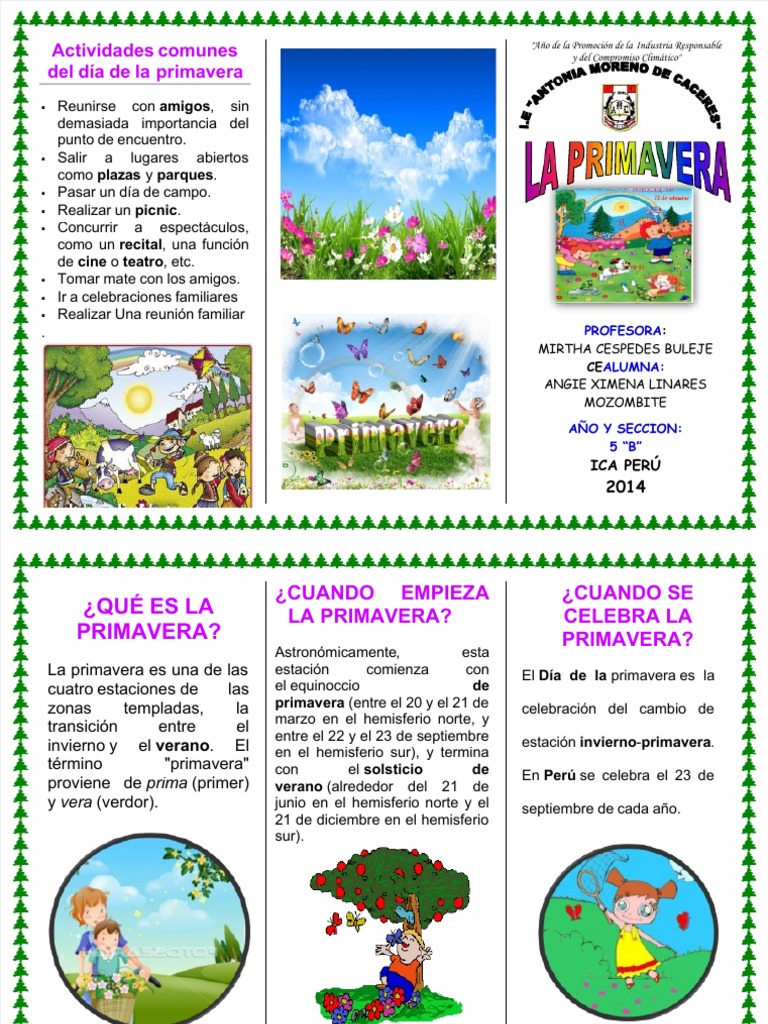 Pdfslide - Tips Triptico La Primavera | PDF