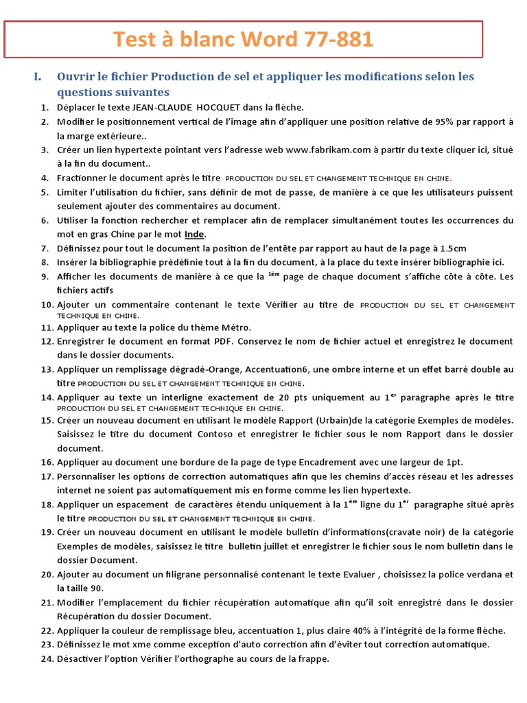 Questionnaire Word | PDF | Fichier informatique | Microsoft Word