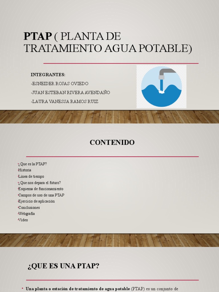 PTAP (Planta de Tratamiento Agua Potable1 | PDF | Tratamiento de aguas | Agua