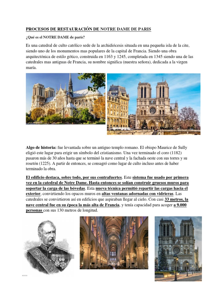 Restauración Notre Dame | PDF