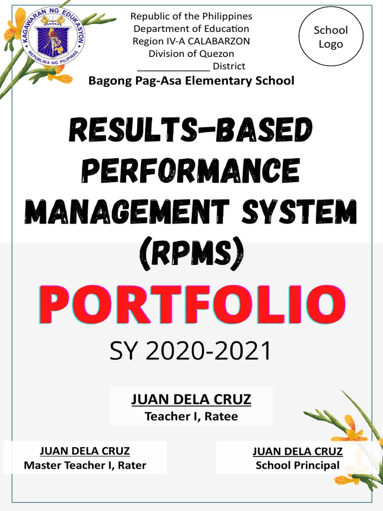 E-RPMS PORTFOLIO (Design 4) - DepEdClick | PDF | Mentorship | Teachers