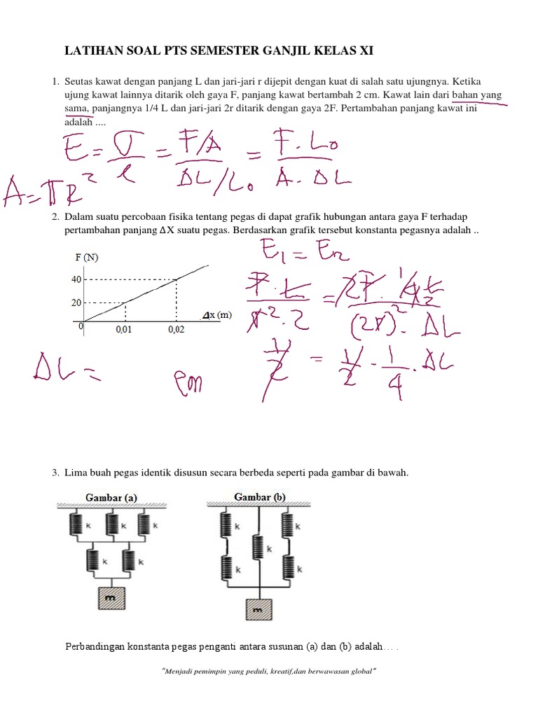 Latihan Soal PTS Ganjil Kelas Xi | PDF