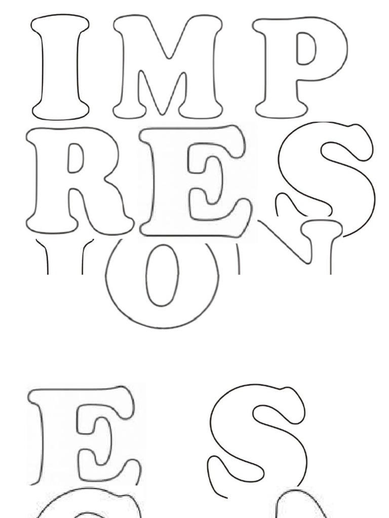 Modelos de Letras para Letreros | PDF