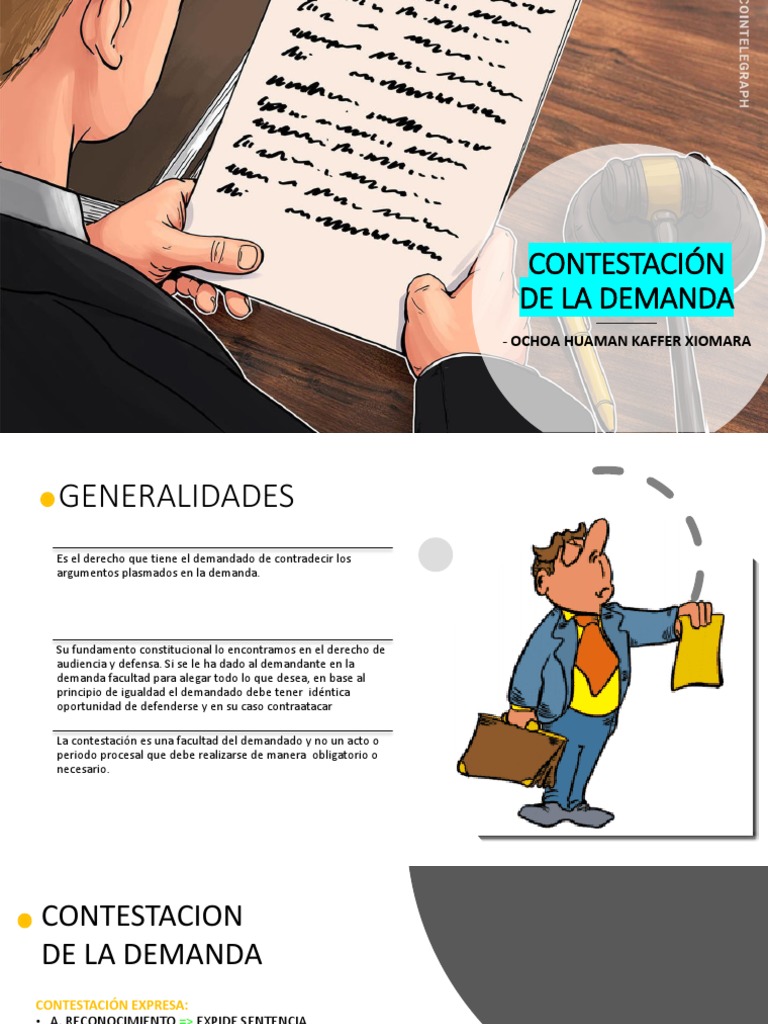 Contestacion de La Demanda | Descargar gratis PDF | Demanda judicial ...