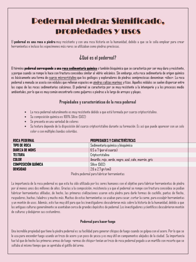 Pedernal Piedra | PDF | Pedernal | Cuarzo
