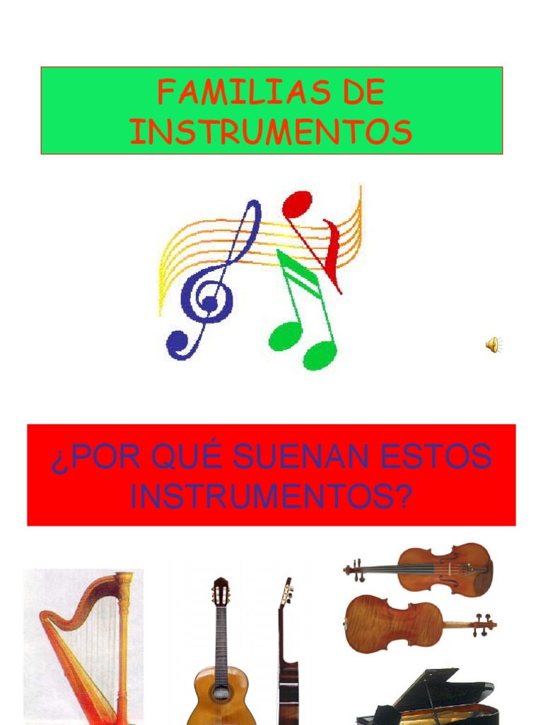 Familias De Instrumentos Para Imprimir