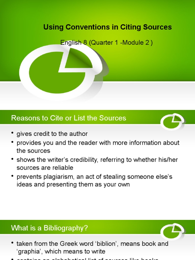 Using Conventions in Citing Sources | PDF | Citation | Books