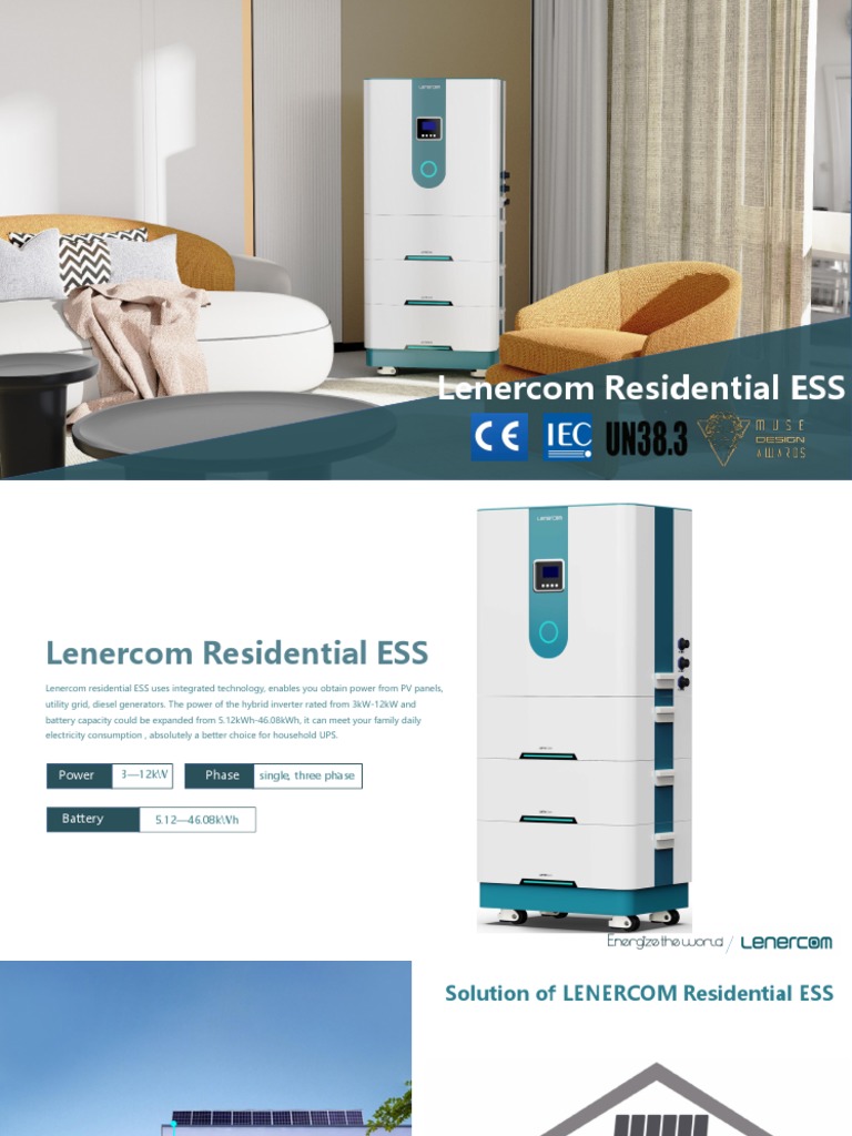 Lenercom Residential ESS Overview | PDF | Photovoltaic System ...