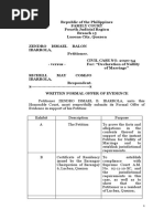 Sample Comment On Formal Offer of Evidence | PDF | Hearsay | Witness