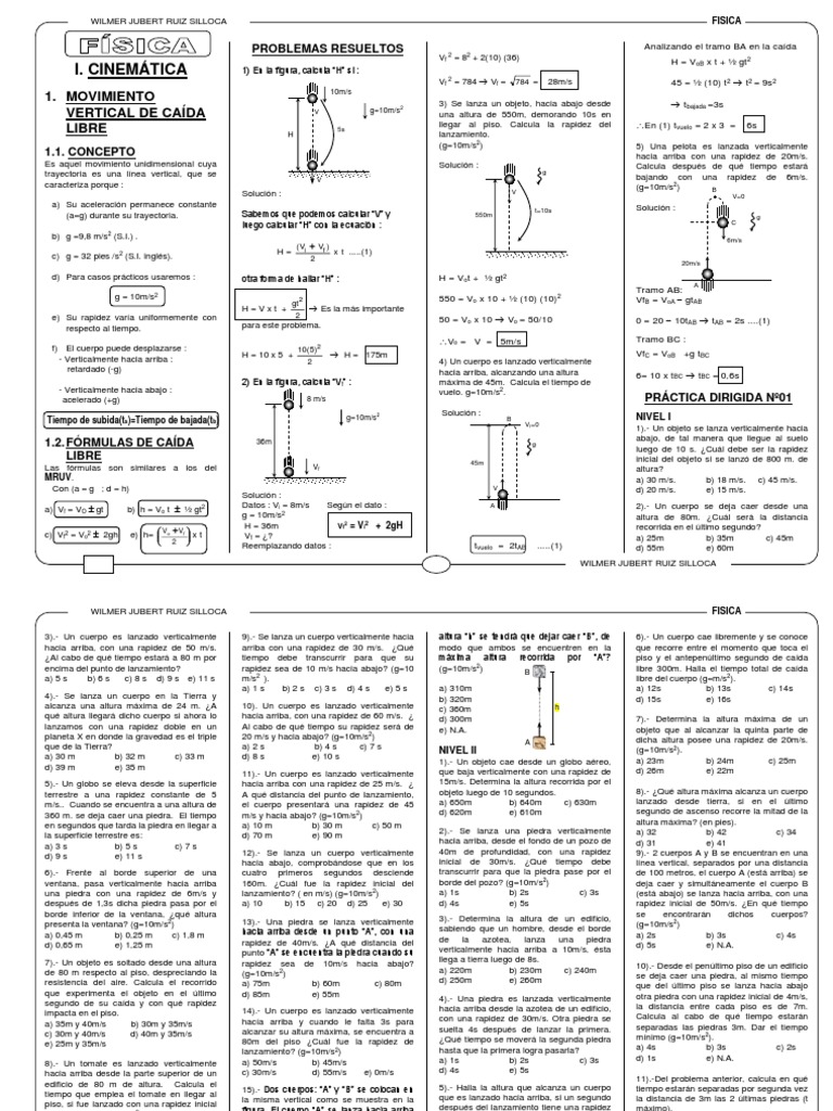 Fisica Cinematica 2 - 043026 | PDF | Cinemática | Física