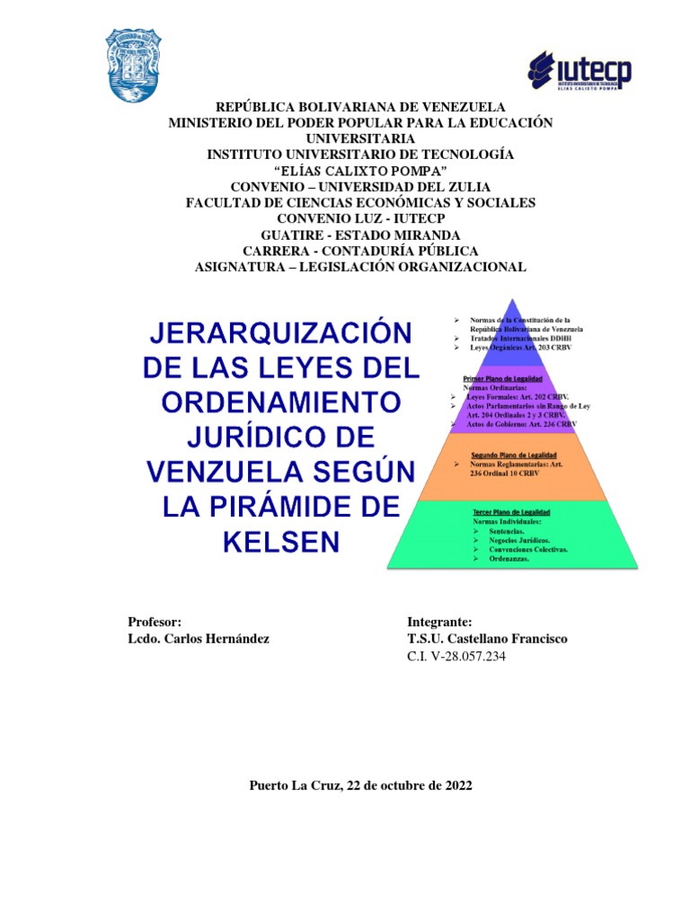 Pirámide de Kelsen en Venezuela | PDF | Venezuela | Alcalde