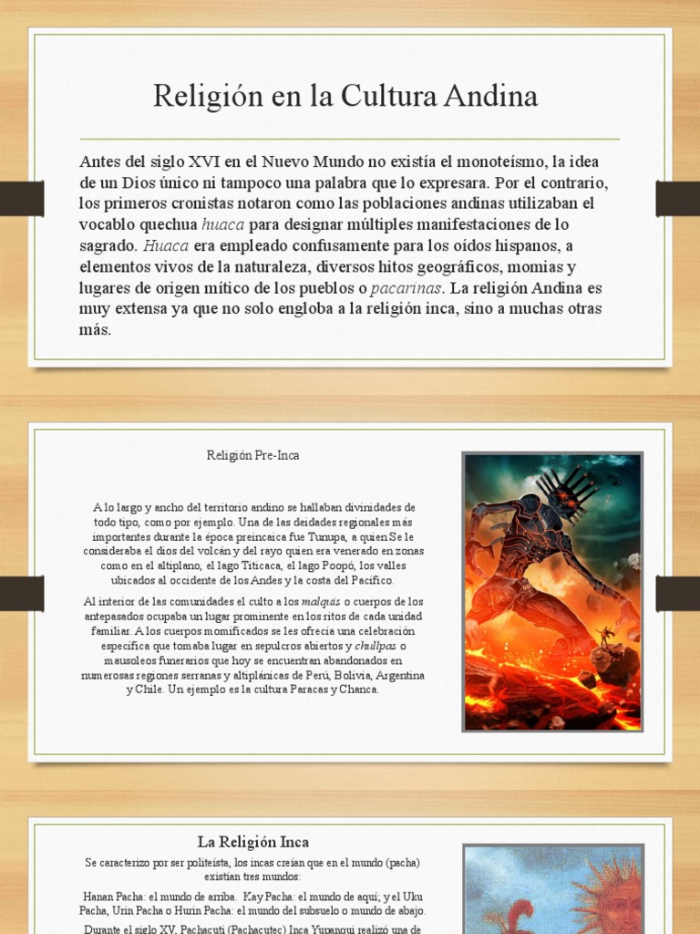 Religión en La Cultura Andina | PDF | Imperio Inca | Andes