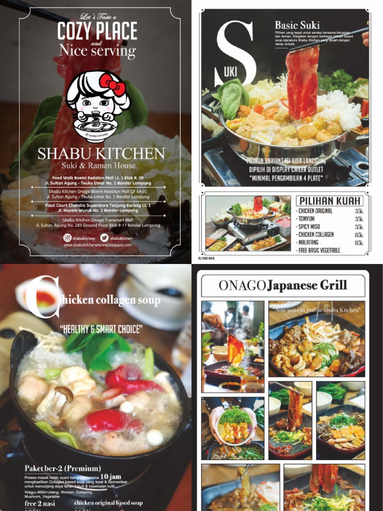 Menu Shabu Kitchen New Menu R | PDF