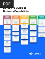 LeanIX Business Capability Map Default | PDF | Innovation | Logistics