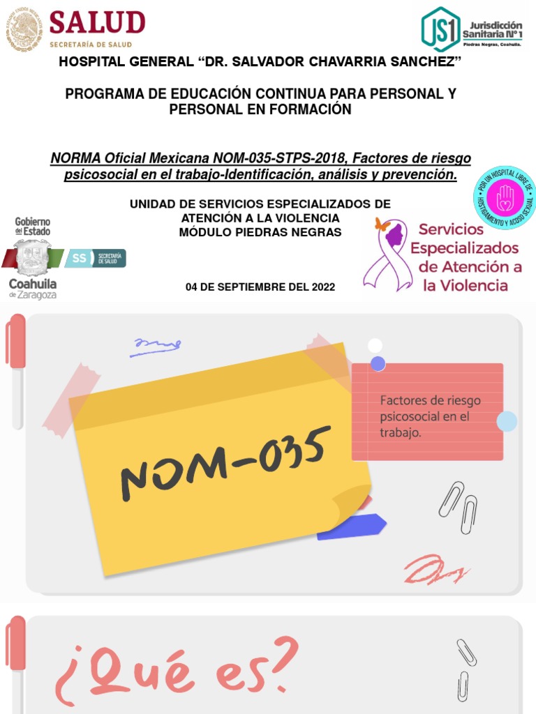 NOM-035 Resumen | PDF | Sicología | Violencia