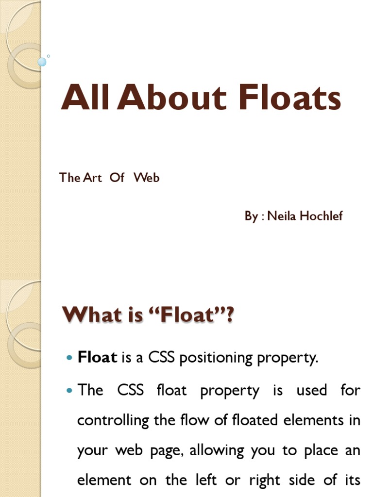 All About Floats | PDF | Page Layout | Computer Science