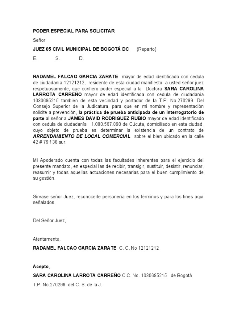 Interrogatorio de Parte Minuta y Poder COMPLET | PDF | Ley común | Justicia