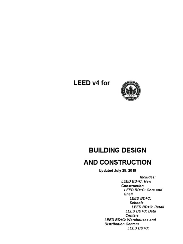 LEED v4 BDC - 07.25.19 - Current | PDF | Water | Data Center