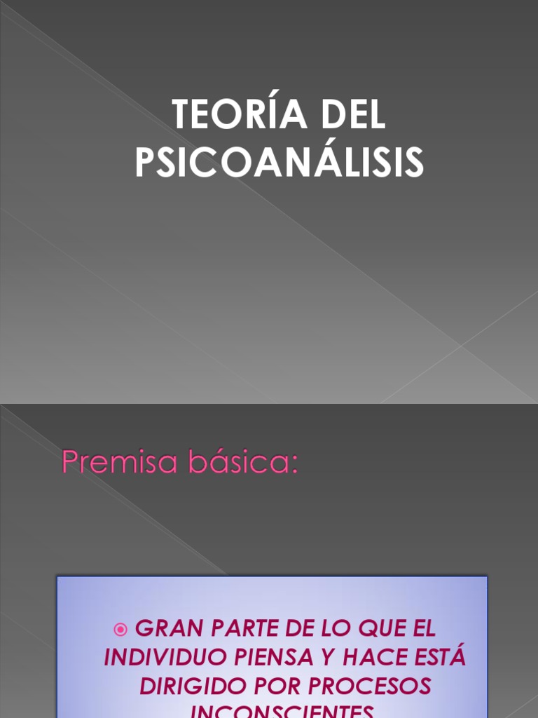 Principios Básicos Del Psicoanálisis | PDF | Psicoanálisis | Carné de identidad