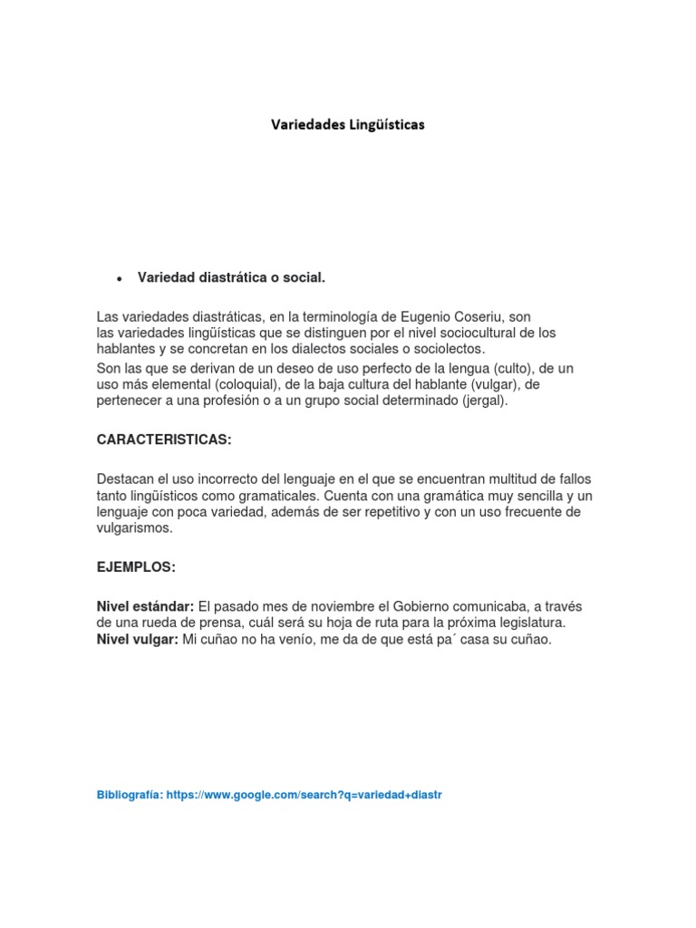 Variedades Lingüísticas | PDF | Dialecto | Dialectología