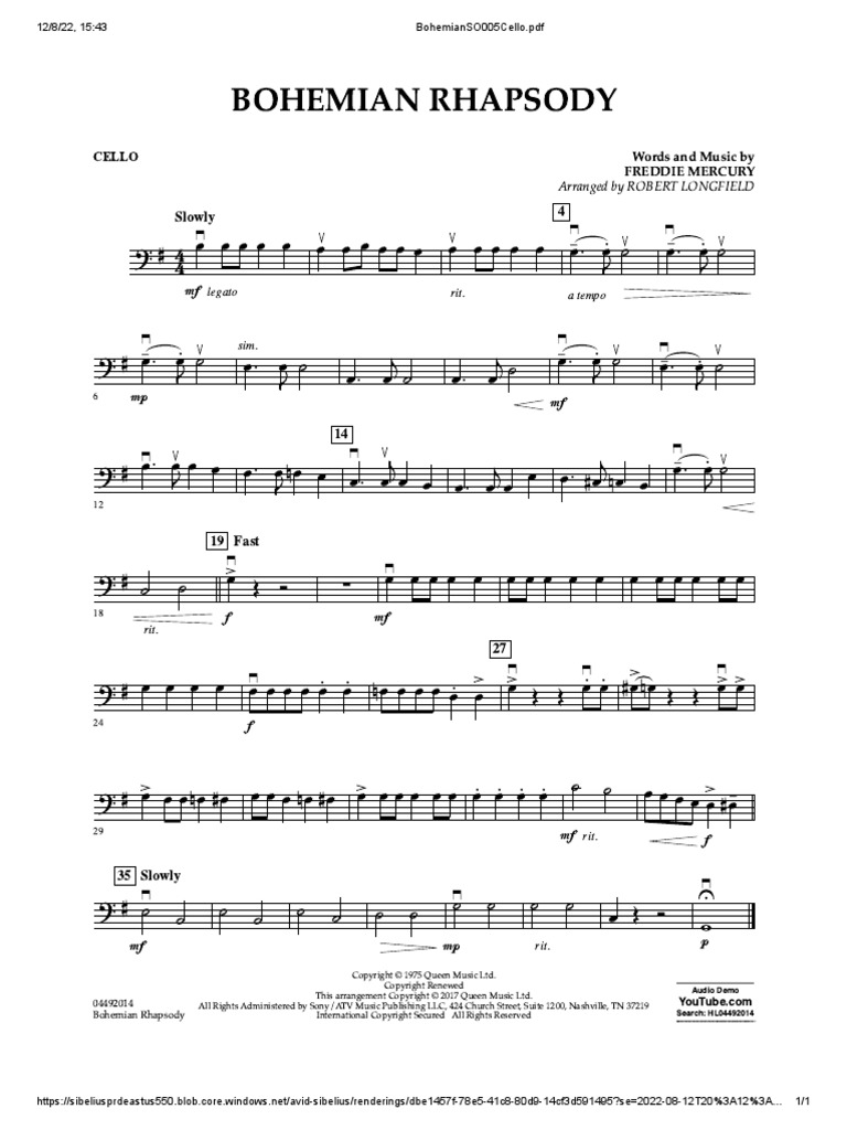 Bohemian Cello | PDF