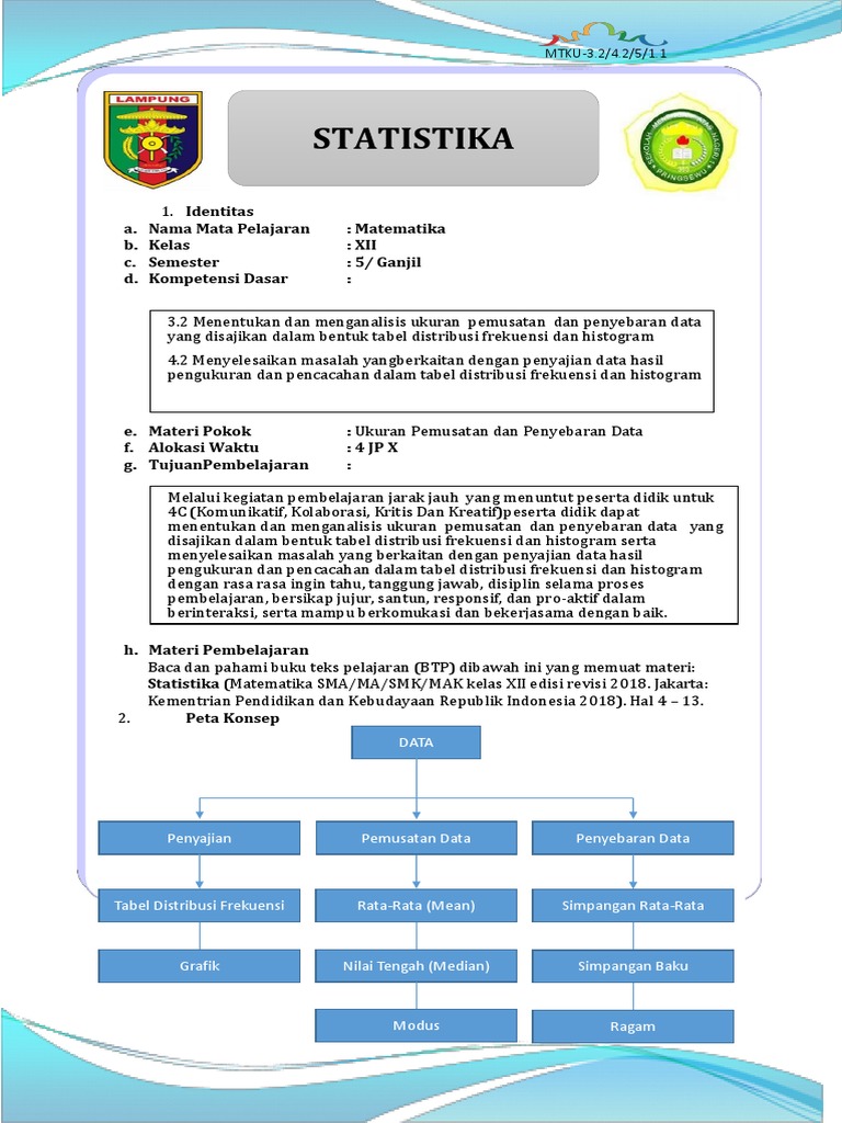 Analisis Statistika Data Siswa Kelas XII | PDF