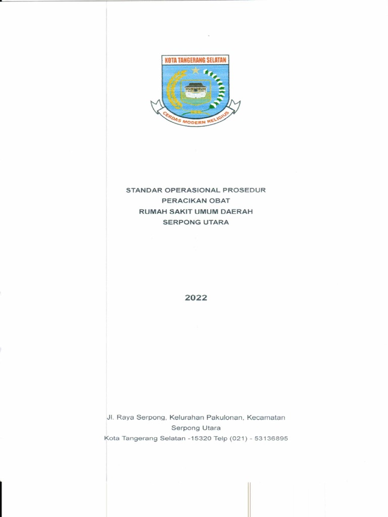 Sop Peracikan Obat | PDF