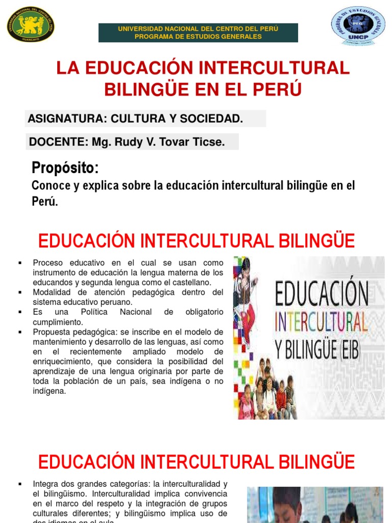 Educación Intercultural Bilingue | PDF | Multilingüismo | Método de enseñanza