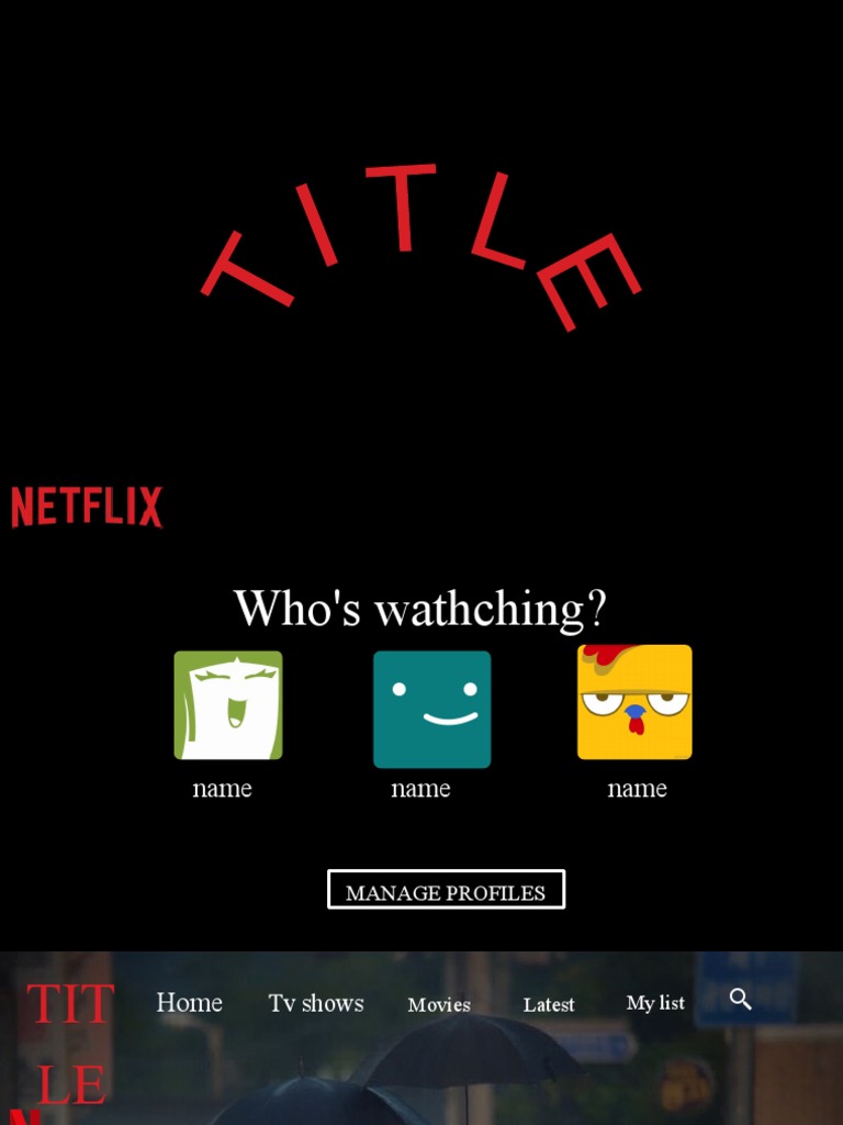 Netflix Template | PDF
