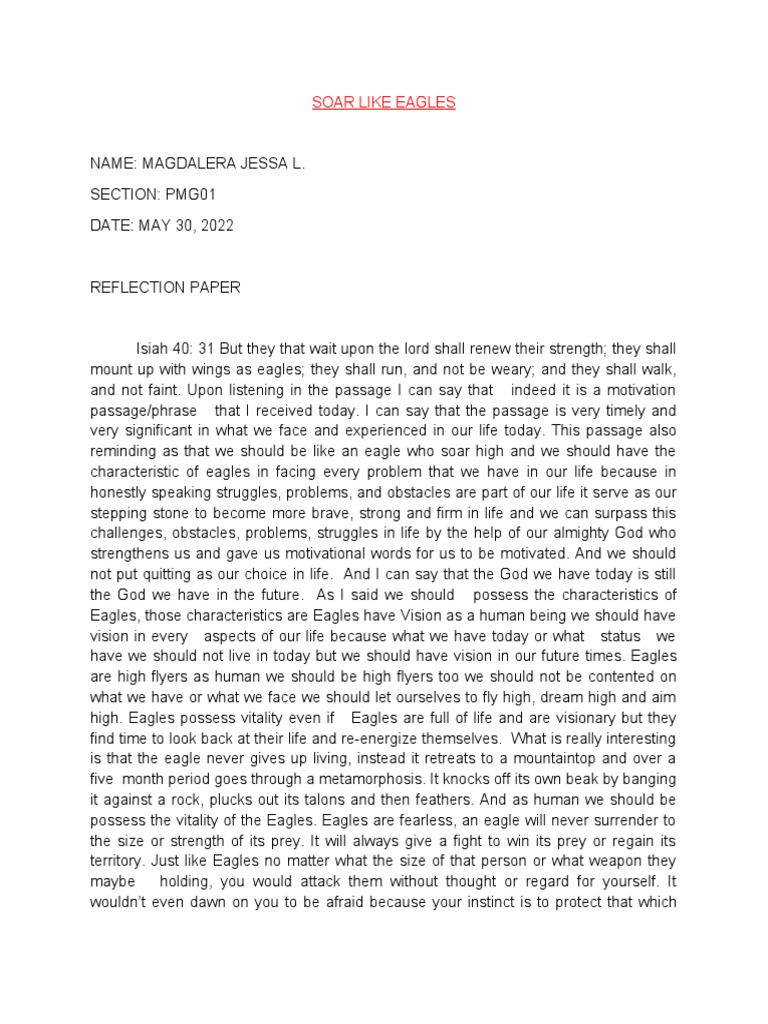 Soar Like Eagles | PDF