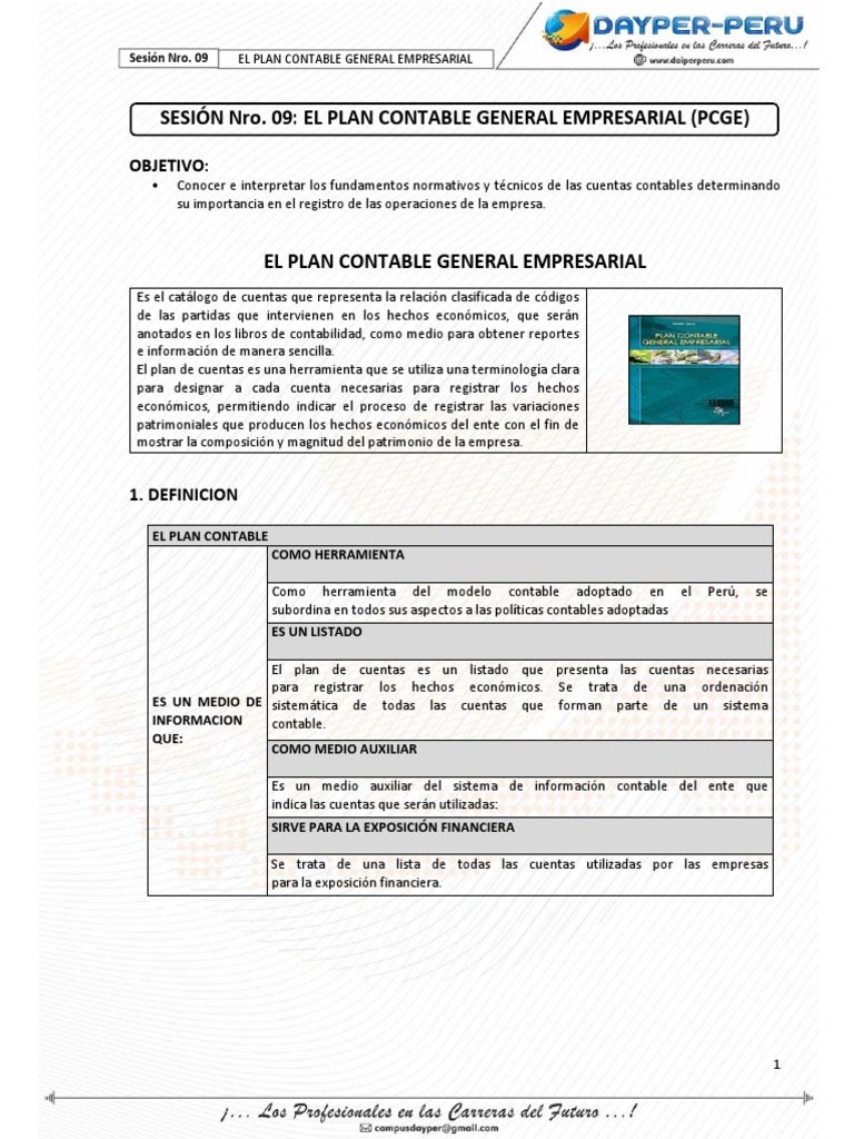 Plan Contable | PDF | Contabilidad | normas internacionales de ...