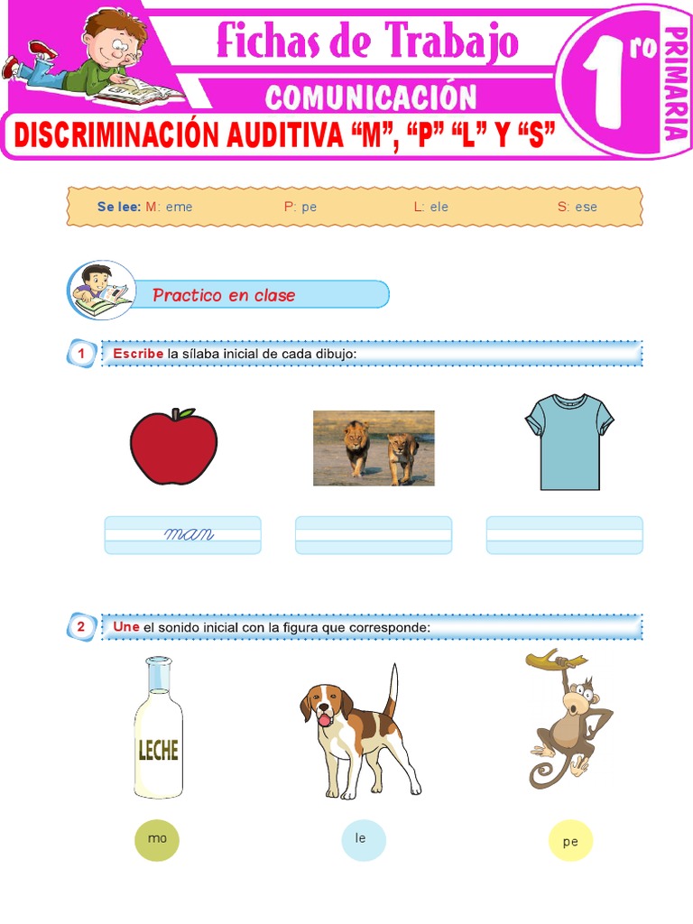 Actividades de Discriminación Auditiva | PDF