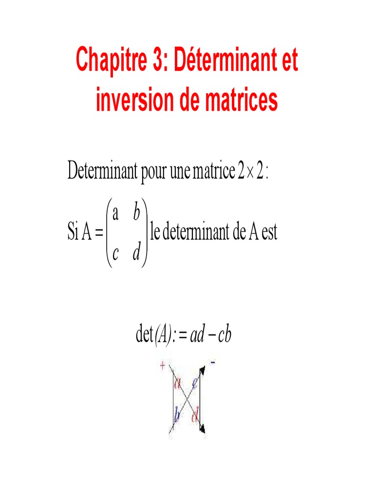 Inverse Des Matrices | PDF | Base (algèbre linéaire) | Espace vectoriel