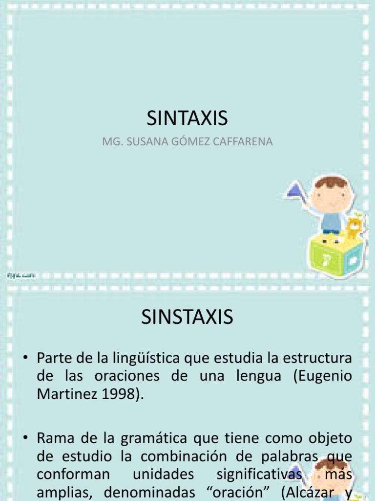 Clase Sintaxis | Descargar gratis PDF | Predicado (Gramática) | Oración ...