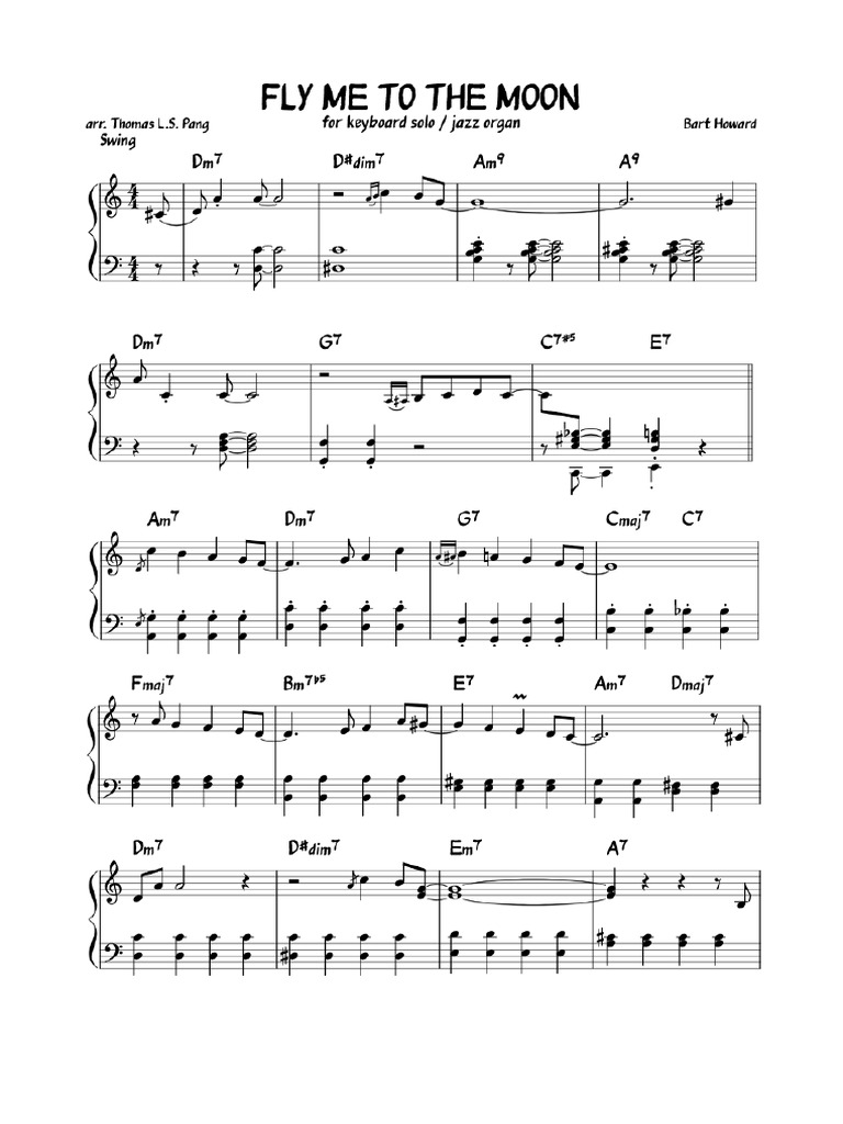 Fly Me To The Moon-Piano | PDF